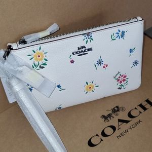 Coach | Bags | Coach Wristlet With Wildflower Print Brand New | Poshmark